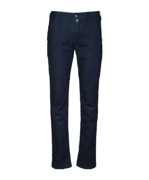 Jacob Cohen Logo Plaque Straight-leg Pants