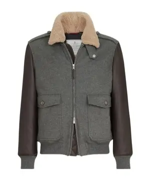 Brunello Cucinelli Shearling Outerwear For Men