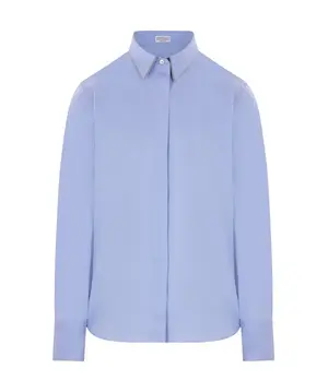 Brunello Cucinelli Poplin Shirt - Light Blue