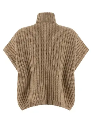 Brunello Cucinelli Ribbed Knit Turtleneck Sweater