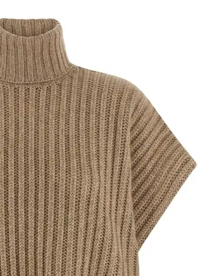 Brunello Cucinelli Ribbed Knit Turtleneck Sweater