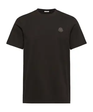 Moncler Double Leather Logo Cotton T-shirt