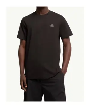 Moncler Double Leather Logo Cotton T-shirt