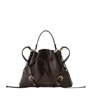 Givenchy Small Voyou Bucket Bag In Shiny Leather