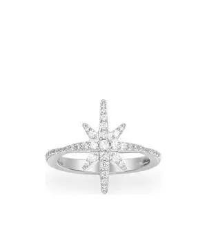 APM MONACO Meteor Star Motif Ring - White