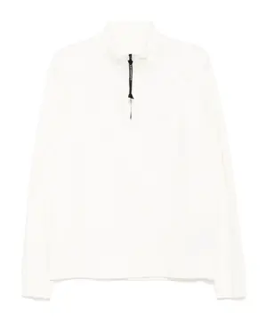 C.P. COMPANY Stand-up Collar Sweatshirt - White