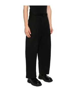 Studio Nicholson Belt-loop Casual Pants - Black