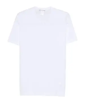 Comme Des Garçons Short-sleeved Crewneck T-shirt - White