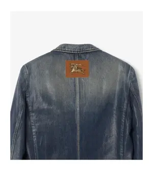 Burberry Coated Denim Tailored Jacket
