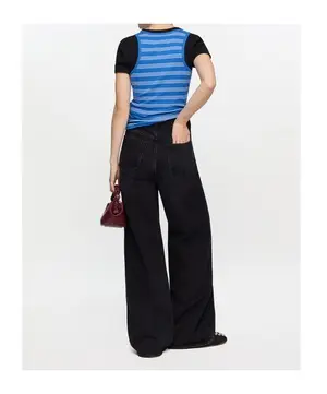 GANNI Tank Top With Stripes