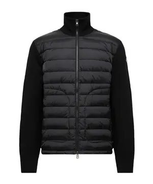 Moncler Padded Zip-up Cardigan - Black