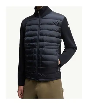 Moncler Padded Zip-up Cardigan - Navy