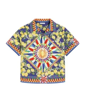 Dolce & Gabbana Carretto-print Poplin Shirt - Multicolor