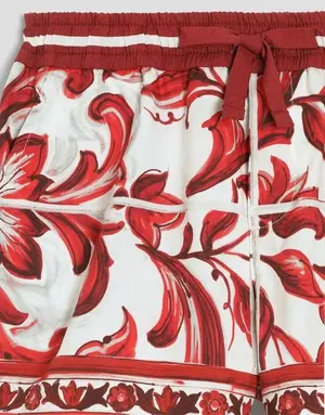 Dolce & Gabbana Majolica-print Poplin Bermuda Shorts