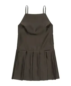 Acne Studios Strap Dress With Pleated Skirt - Green
