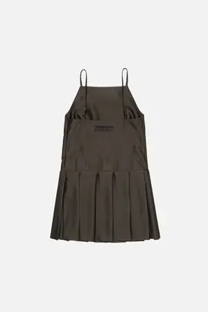 Acne Studios Strap Dress With Pleated Skirt