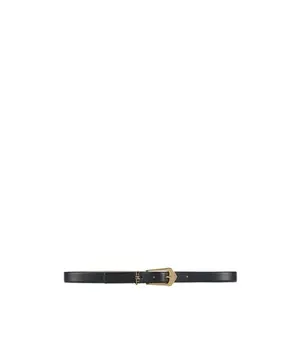 Elisabetta Franchi Leather Belt With Logo Details