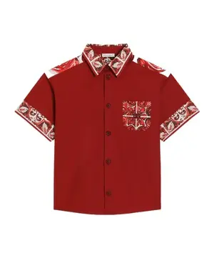 Dolce & Gabbana Majolica-print Poplin Shirt