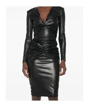 Elisabetta Franchi Knot Detailed Bodysuit - Black