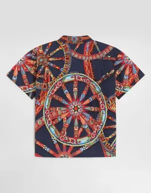 Dolce & Gabbana Carretto-print Poplin Shirt