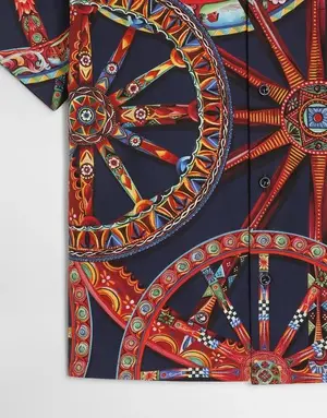 Dolce & Gabbana Carretto-print Poplin Shirt