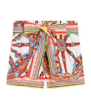 Dolce & Gabbana Carretto-print Poplin Shorts