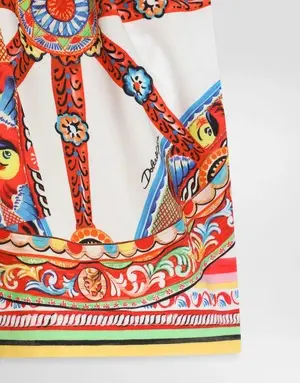 Dolce & Gabbana Carretto-print Poplin Shorts