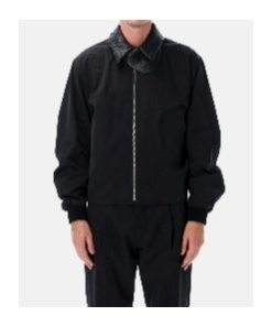 Bottega Veneta Intrecciato Collar Bomber Jacket