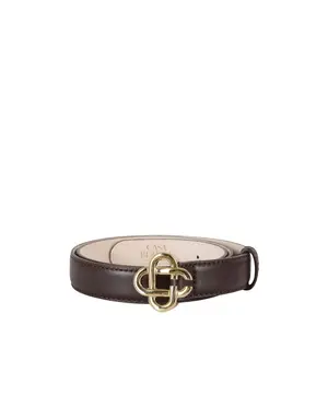 Casablanca Small Cc Belt - Brown