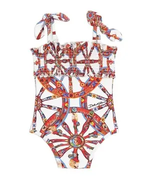 Dolce & Gabbana Carretto-print One-piece Swimsuit - Multicolor