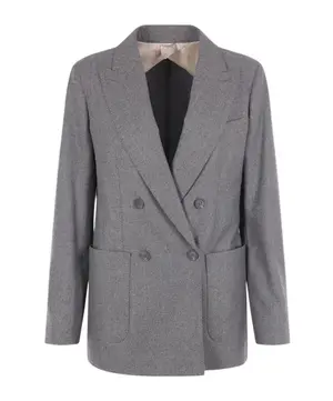 Max Mara Long-sleeved Tailored Blazer With Patch Pockets