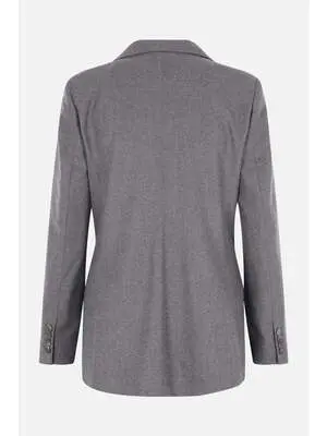 Max Mara Long-sleeved Tailored Blazer With Patch Pockets