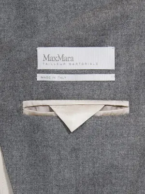 Max Mara Long-sleeved Tailored Blazer With Patch Pockets