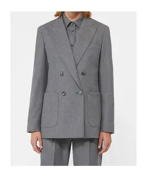 Max Mara Long-sleeved Tailored Blazer With Patch Pockets