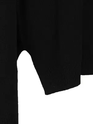 Rick Owens Ribbed Crew Neck Knitted Sweater