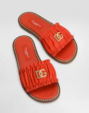 Dolce & Gabbana Flat Nappa-leather Slippers