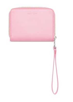 COURREGES Zipped Leather Compact Wallet