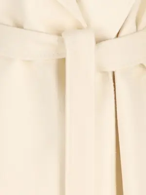 Max Mara Belted Coat - White