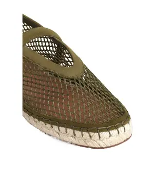 Alaïa Espadrilles With Fishnet And Buckled Straps
