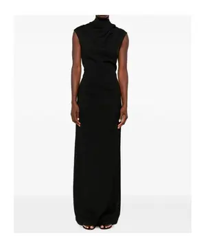 Brunello Cucinelli Monili-trim V-back Gown