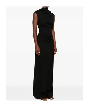 Brunello Cucinelli Monili-trim V-back Gown
