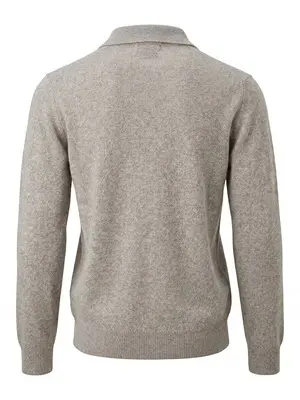 Brunello Cucinelli Collared Long-sleeved Knit Sweater