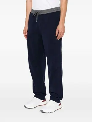 Brunello Cucinelli Logo-embroidered Drawstring Track Pants