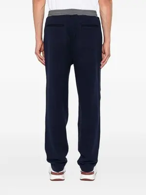 Brunello Cucinelli Logo-embroidered Drawstring Track Pants