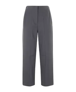 Erika Cavallini Straight-leg Casual Trousers - Ardesia