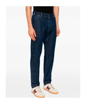 Jacob Cohen Pleated Straight-leg Jeans