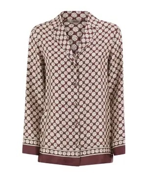 Max Mara Printed Fluid Shirt - Nude
