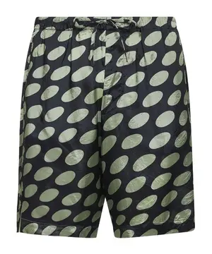 Dries Van Noten Patterned Drawstring Shorts - Black