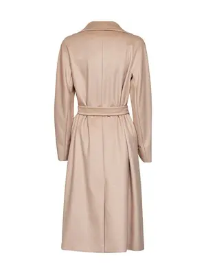 Max Mara Belted Double-breasted Coat - Nude