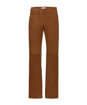 Magda Butrym Corduroy-effect Leather Trousers